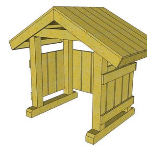 OUTDOOR NATIVITY STABLE -- Plans - Etsy