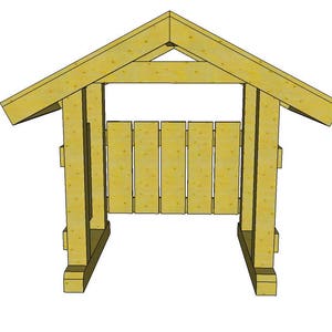 OUTDOOR NATIVITY STABLE -- Plans - Etsy