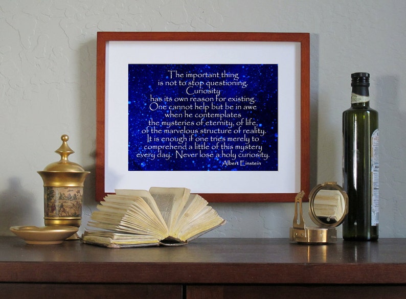 GRADUATION CARD - Inspirational Quote by Albert Einstein - Also ...