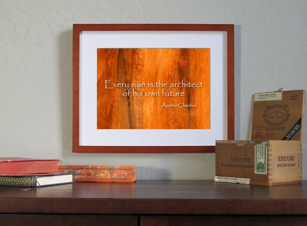 Graduation Card - INSPIRATIONAL Quote - 5"x7" CARD "every Man is the ...