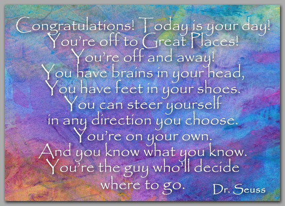 Graduation Quotes Dr Seuss