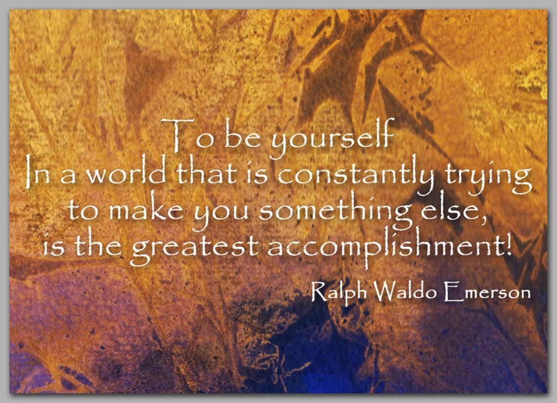 Quote by Ralph Waldo Emerson GRADUATION CARD Also Available as a Print ...