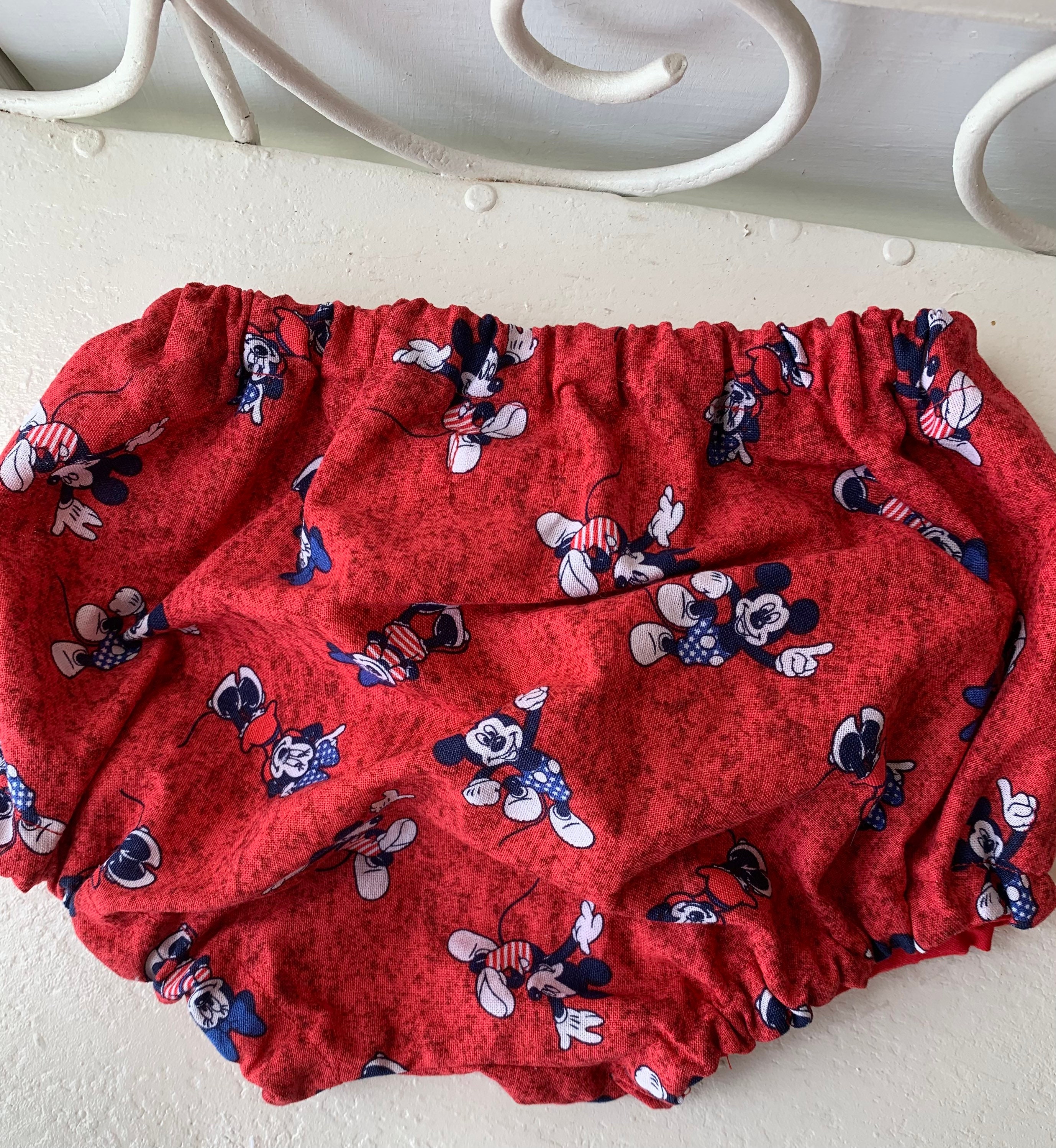 Mickey and Minnie Mouse ruffled bloomers