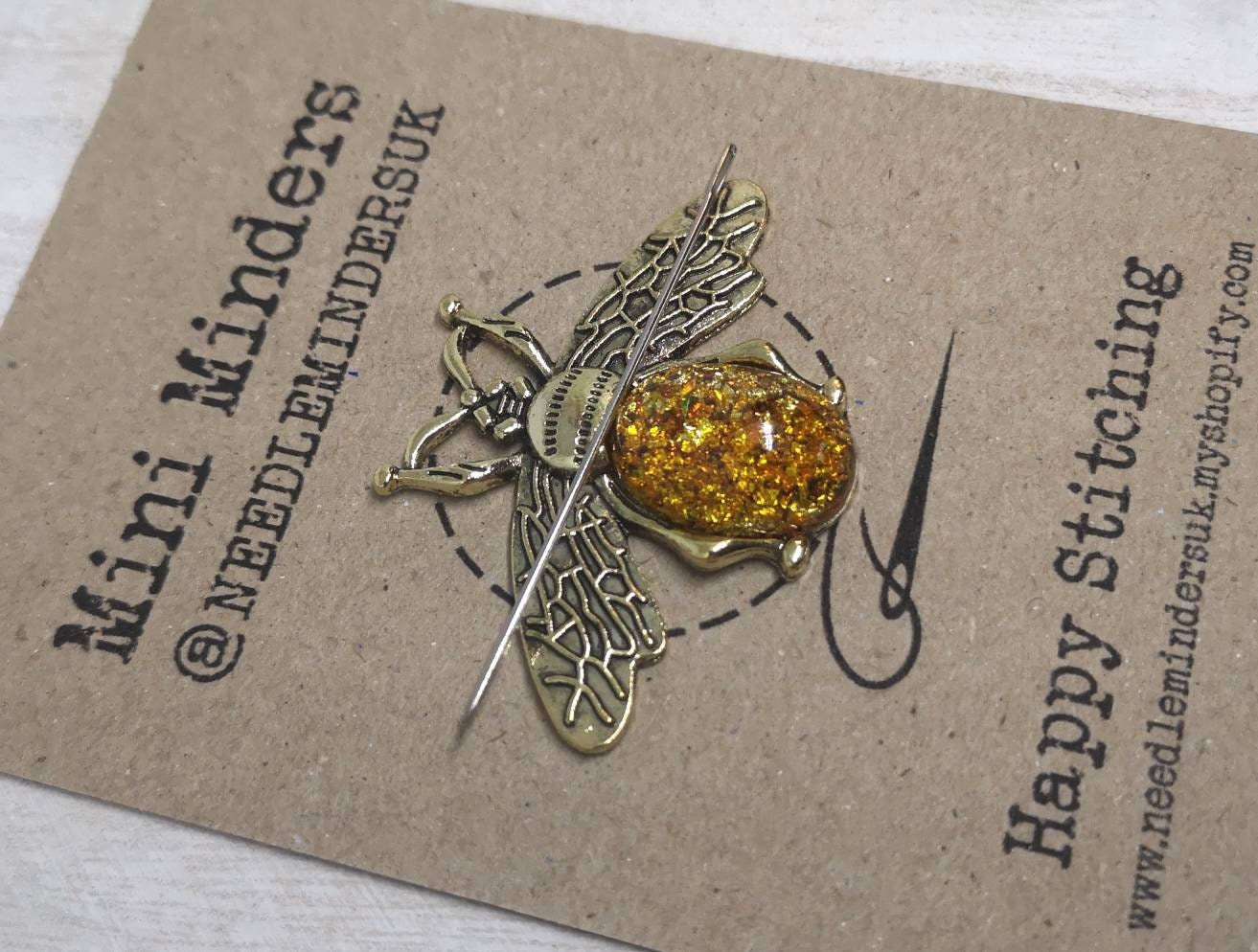 Gold Bee Needle Minder Needle Keep Needle Magnet Needle | Etsy UK