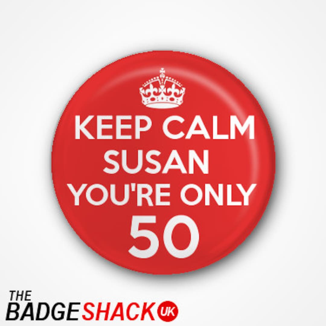 Personalised Birthday Pin Badge or Magnet. Available as 2.5cm Badge or ...