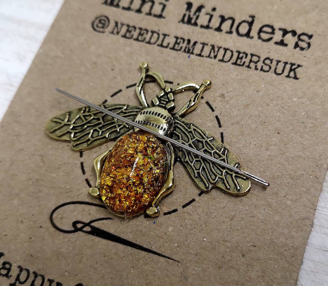 Gold Bee Needle Minder, Needle Keep, Needle Minder, Needle Magnet ...