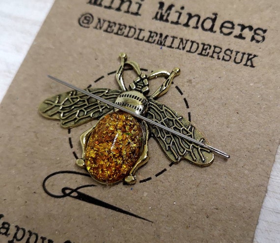 Gold Bee Needle Minder Needle Keep Needle Minder Needle - Etsy
