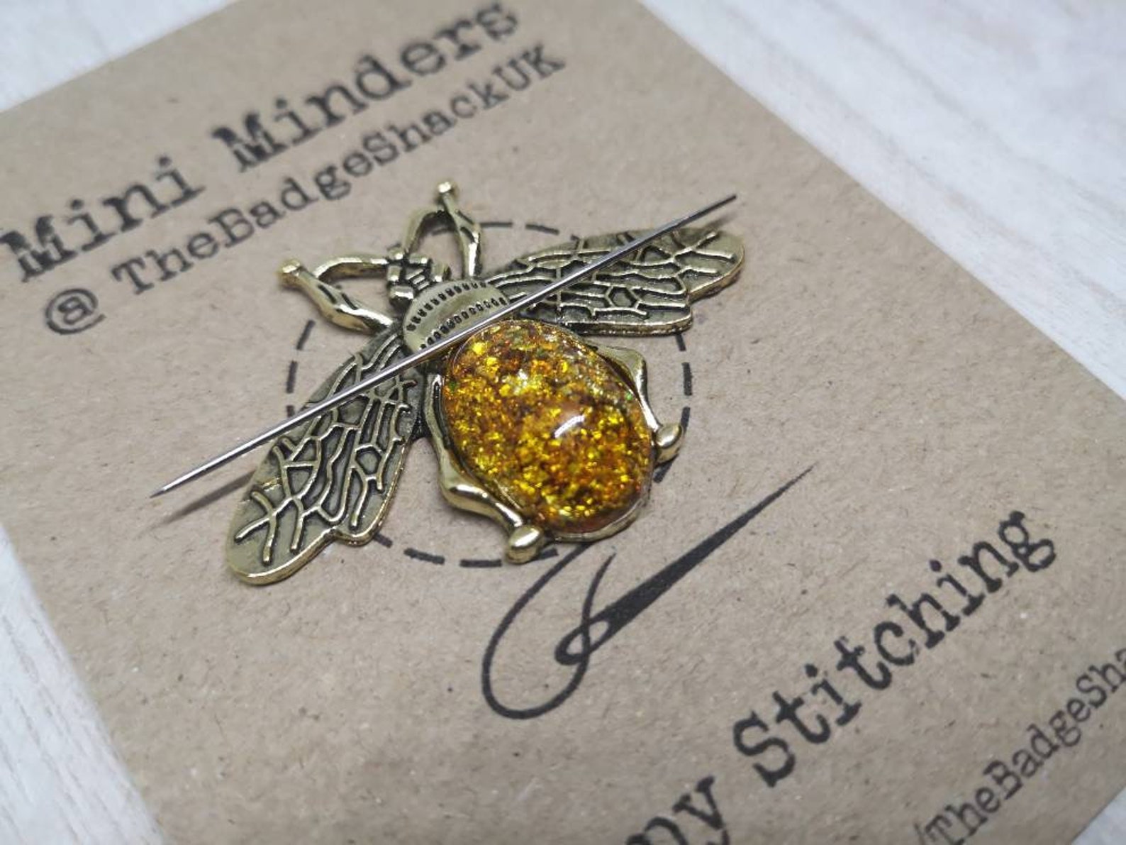 Gold Bee Needle Minder Needle Keep Needle Minder Needle - Etsy