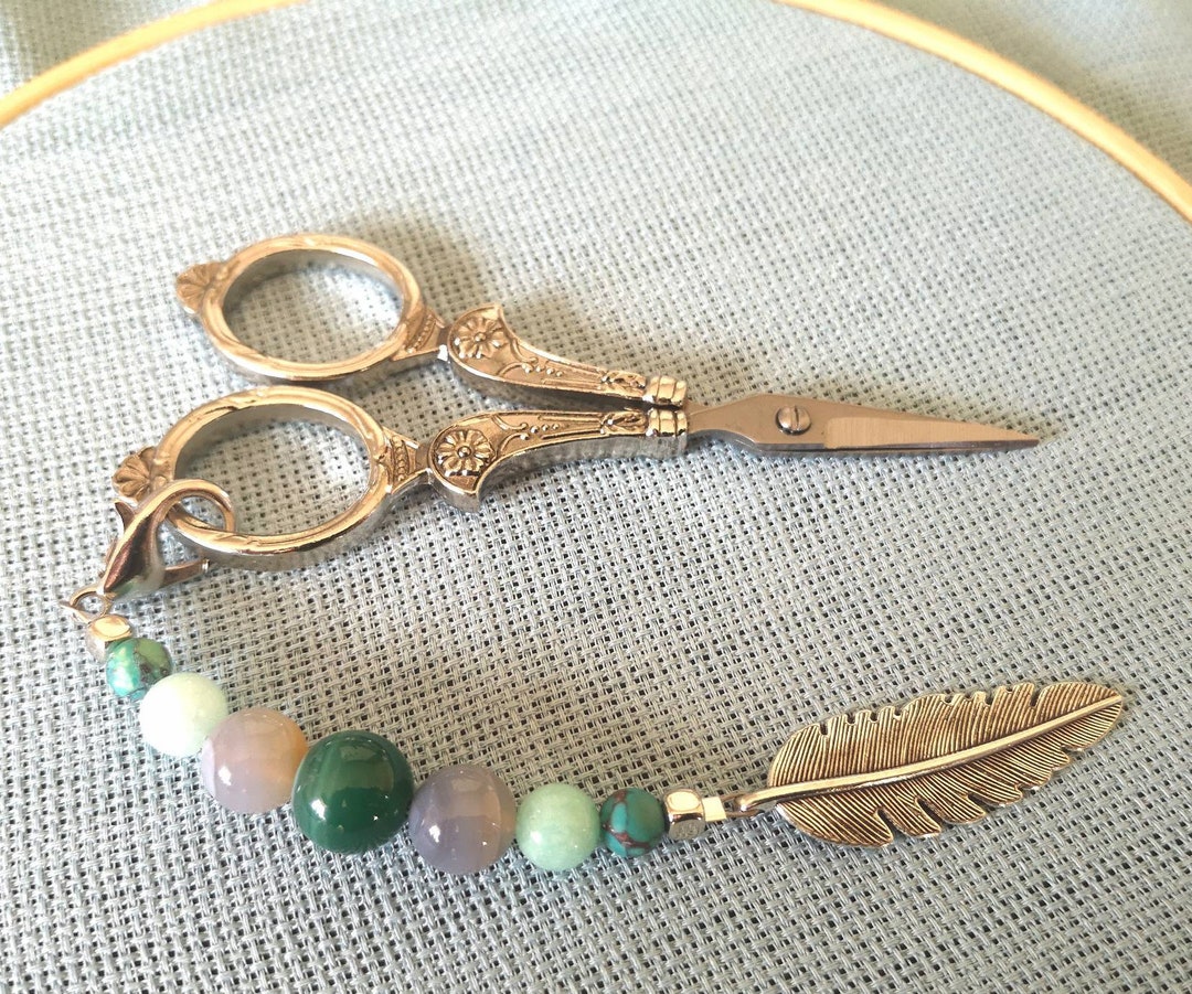 Scissor Fob, Beaded Scissor Fob, Scissor Keep, Scissor Chain ...