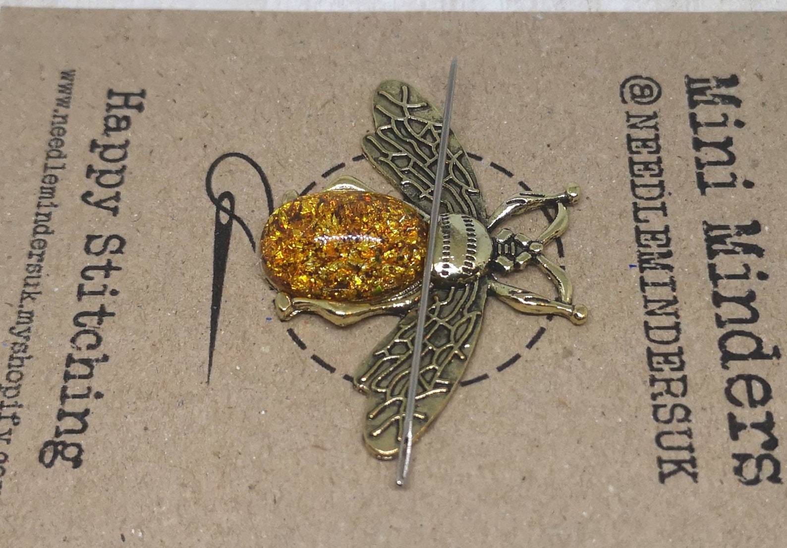Gold Bee Needle Minder Needle Keep Needle Minder Needle - Etsy