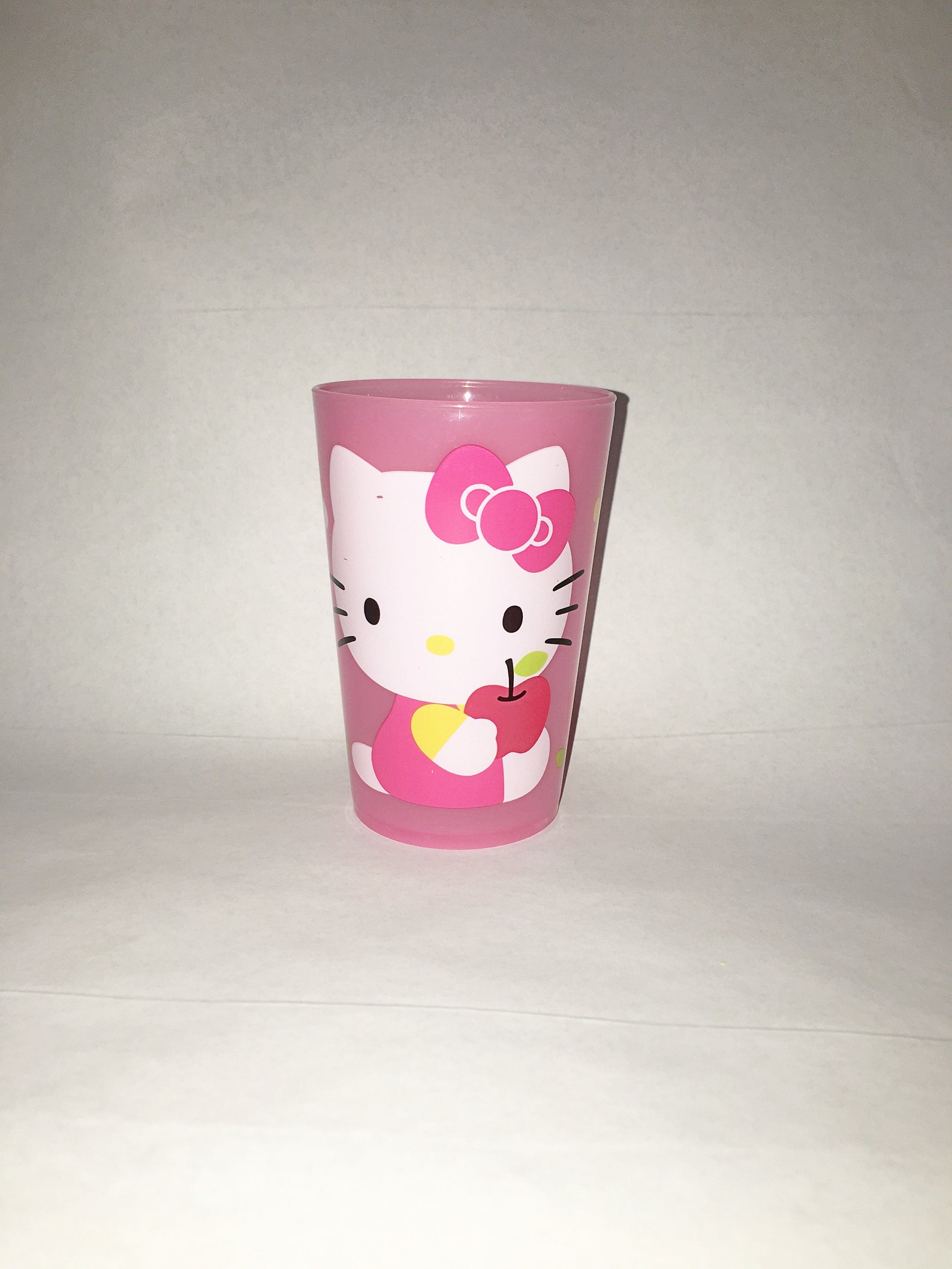 Vintage Hello Kitty Pink Plastic Tumbler Cup Hello Kitty Dishes - Etsy