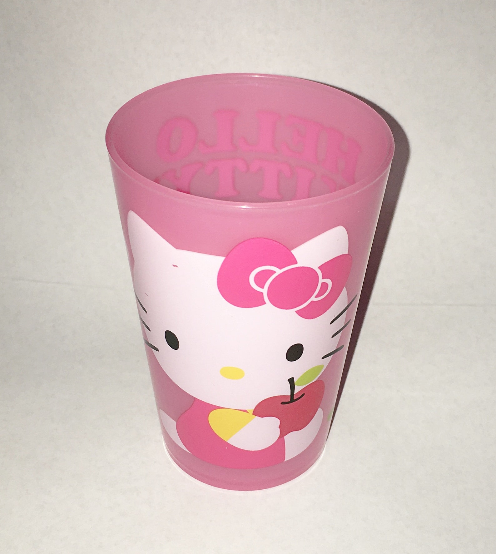 Vintage Hello Kitty Pink Plastic Tumbler Cup Hello Kitty Dishes - Etsy