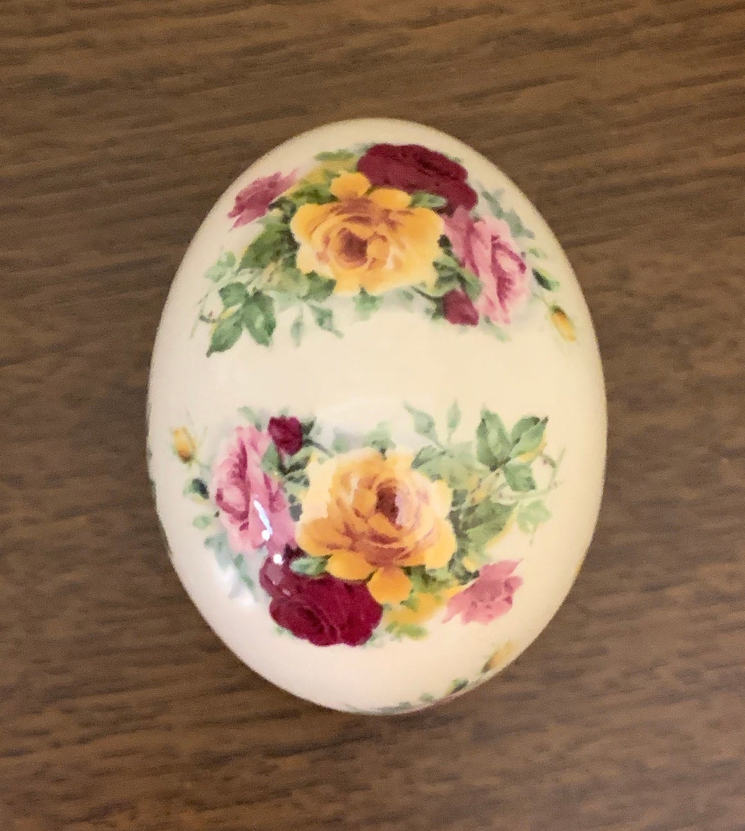 The Egg Lady Roses Egg Flower Egg Vintage Porcelain Eggs - Etsy