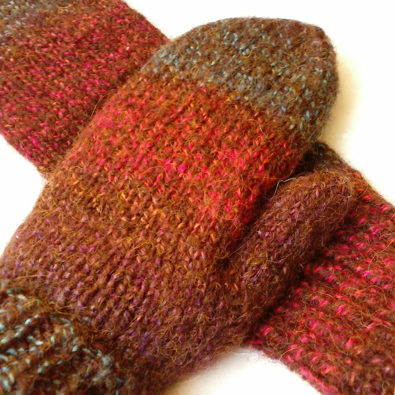 Double Knit Mittens - Etsy