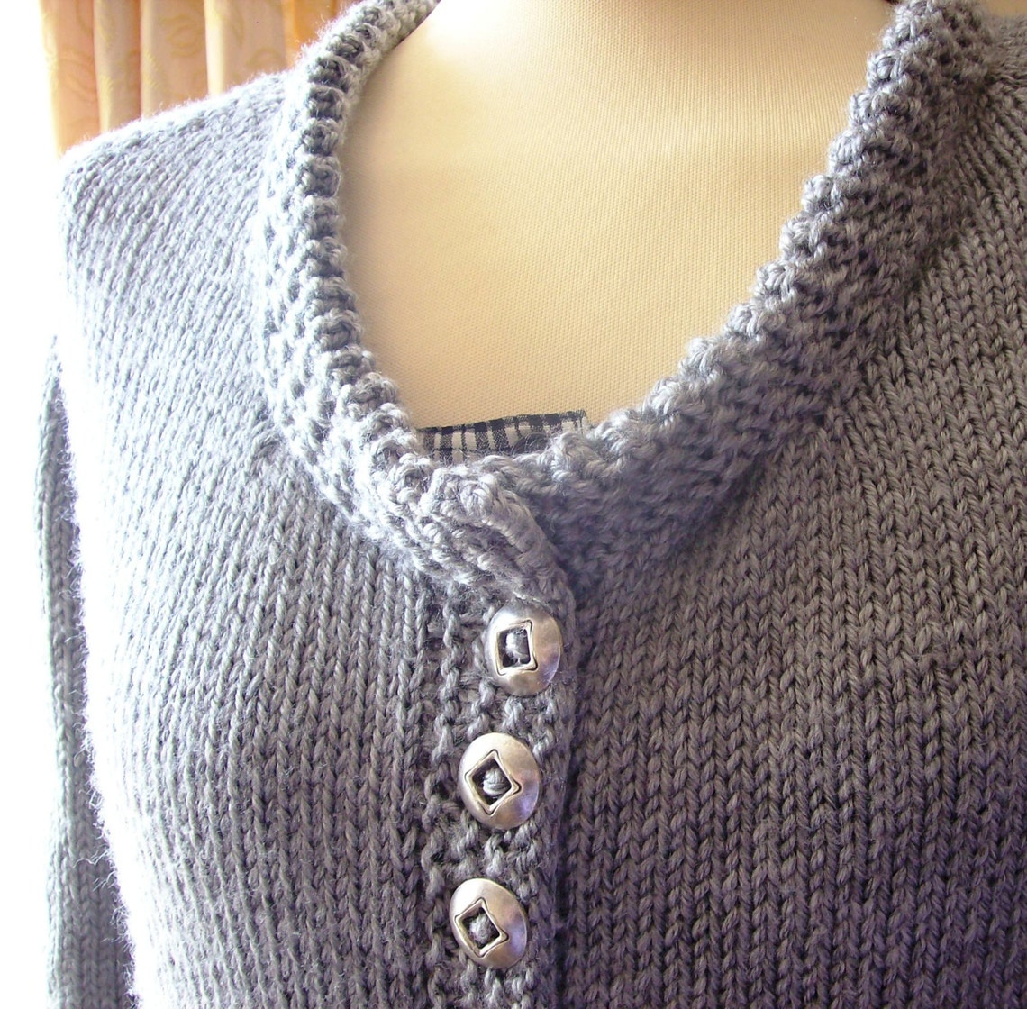 Knitting Pattern for a Long-line Cardigan - Etsy