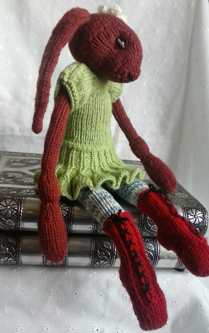 Knitting Pattern for a Hare Doll/toy. Miyu (beautiful Moon) Hare. - Etsy