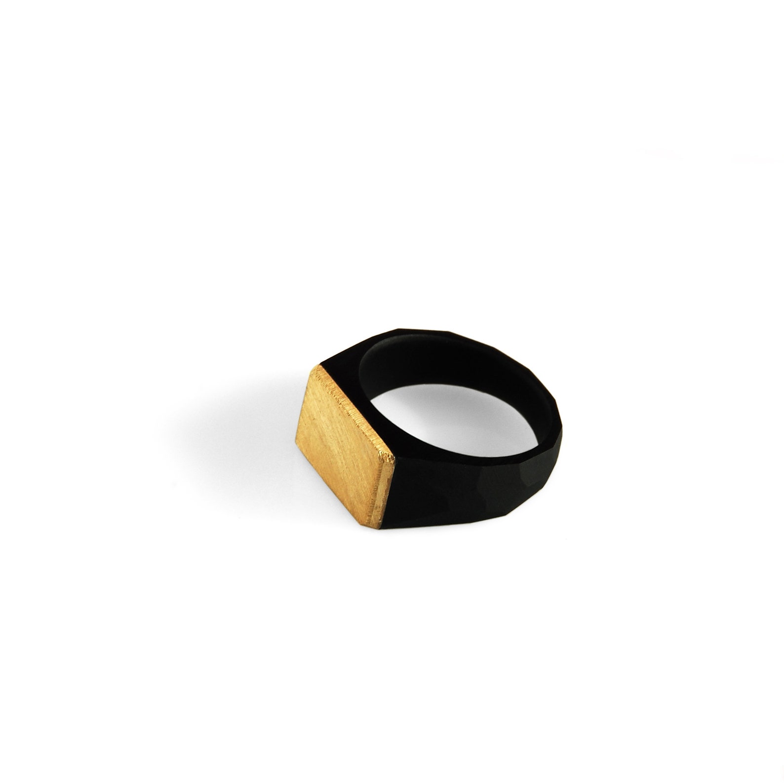 Signet With Aluminum Aluminum Signet Ring Resin Jewellery | Etsy