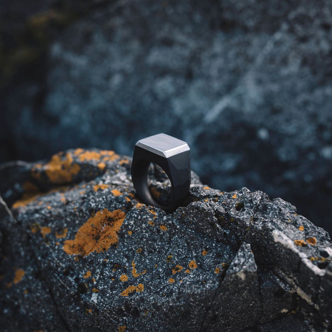 Signet With Aluminum Aluminum Signet Ring Resin Jewellery - Etsy