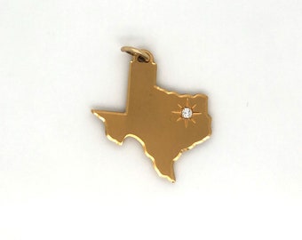 Texas Diamond Pendant - Etsy