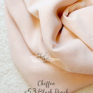 Romantic Chiffon Table Runner | Blush Peach Tablecloth Décor for Bridal ...