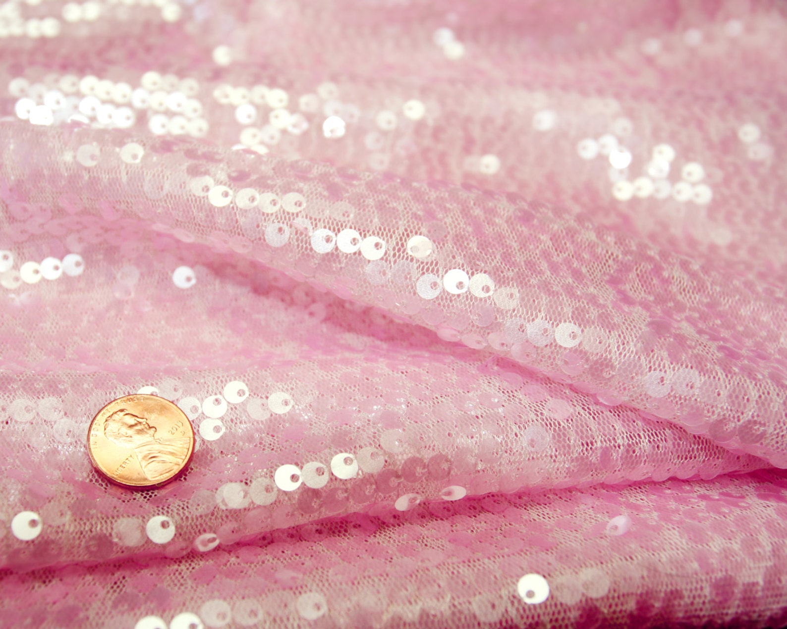 Blush Pink Sequin Table Cloth MADE TO ORDER, Shimmer Sparkly Light Pink ...