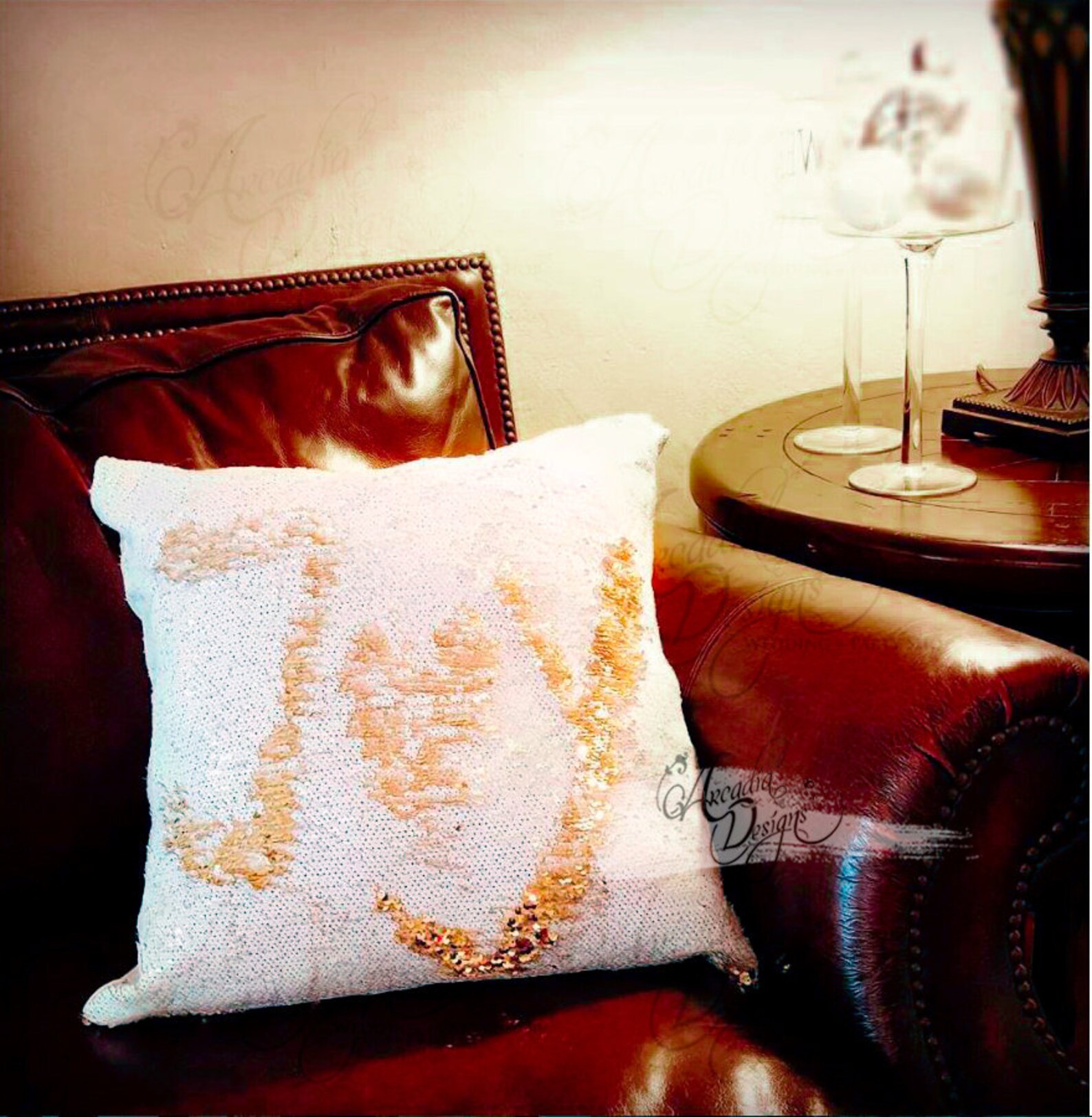 Color Changing Mermaid Pillow White and Gold Reversible 2 | Etsy