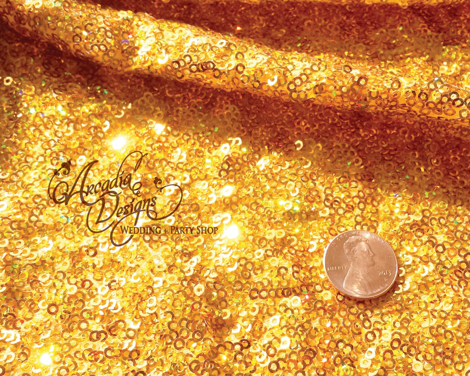 Holographic Bright Gold Sequin Table Cloth for 8ft Long Table, Sparkly ...