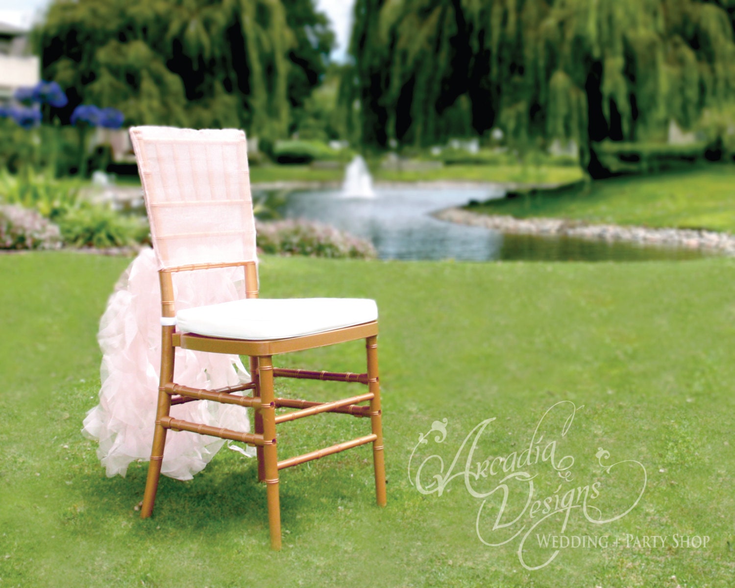 Bridal Chair Cover Wedding Ruffle Chair Decoration MADE TO ORDER Willow ...