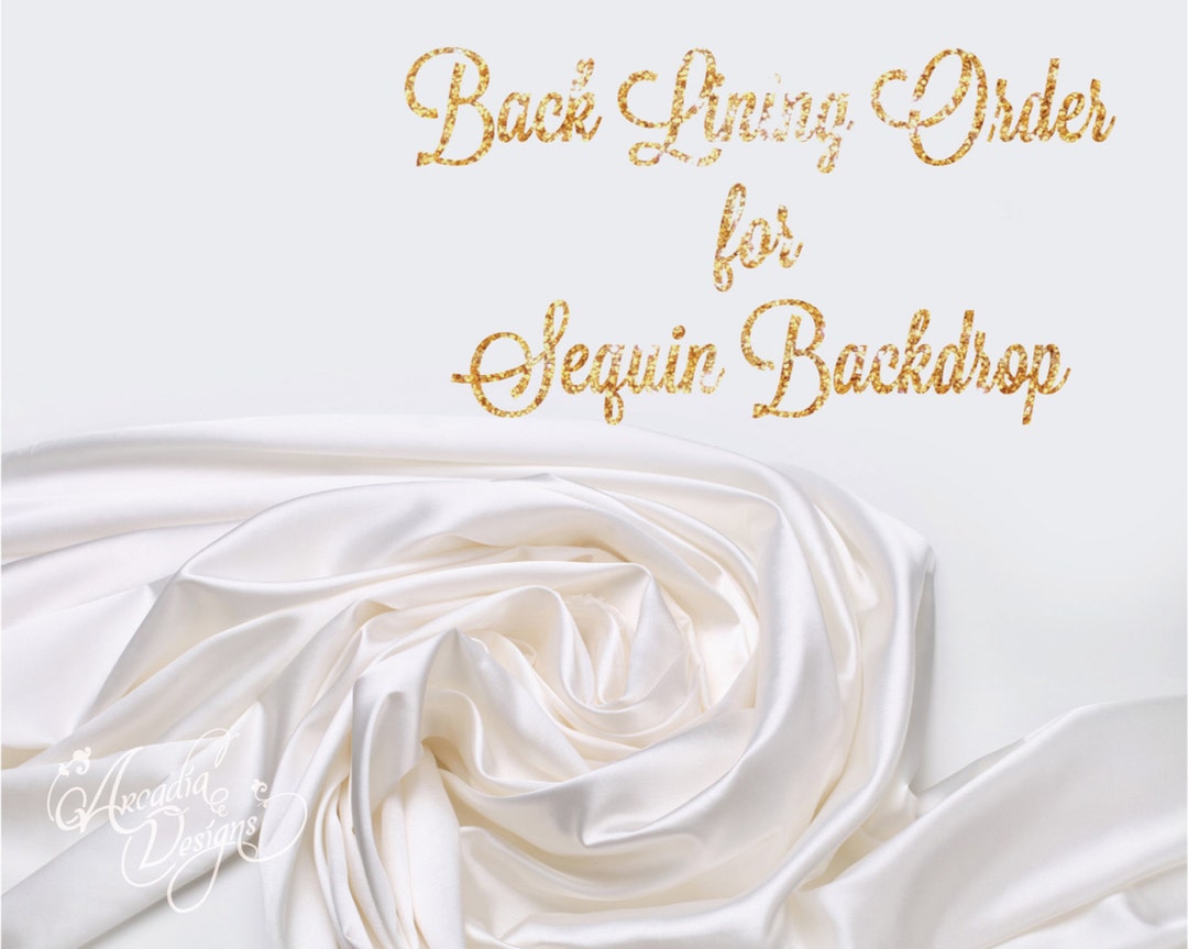 Back Lining MADE TO ORDER for Sequin Backdrop Option - Etsy