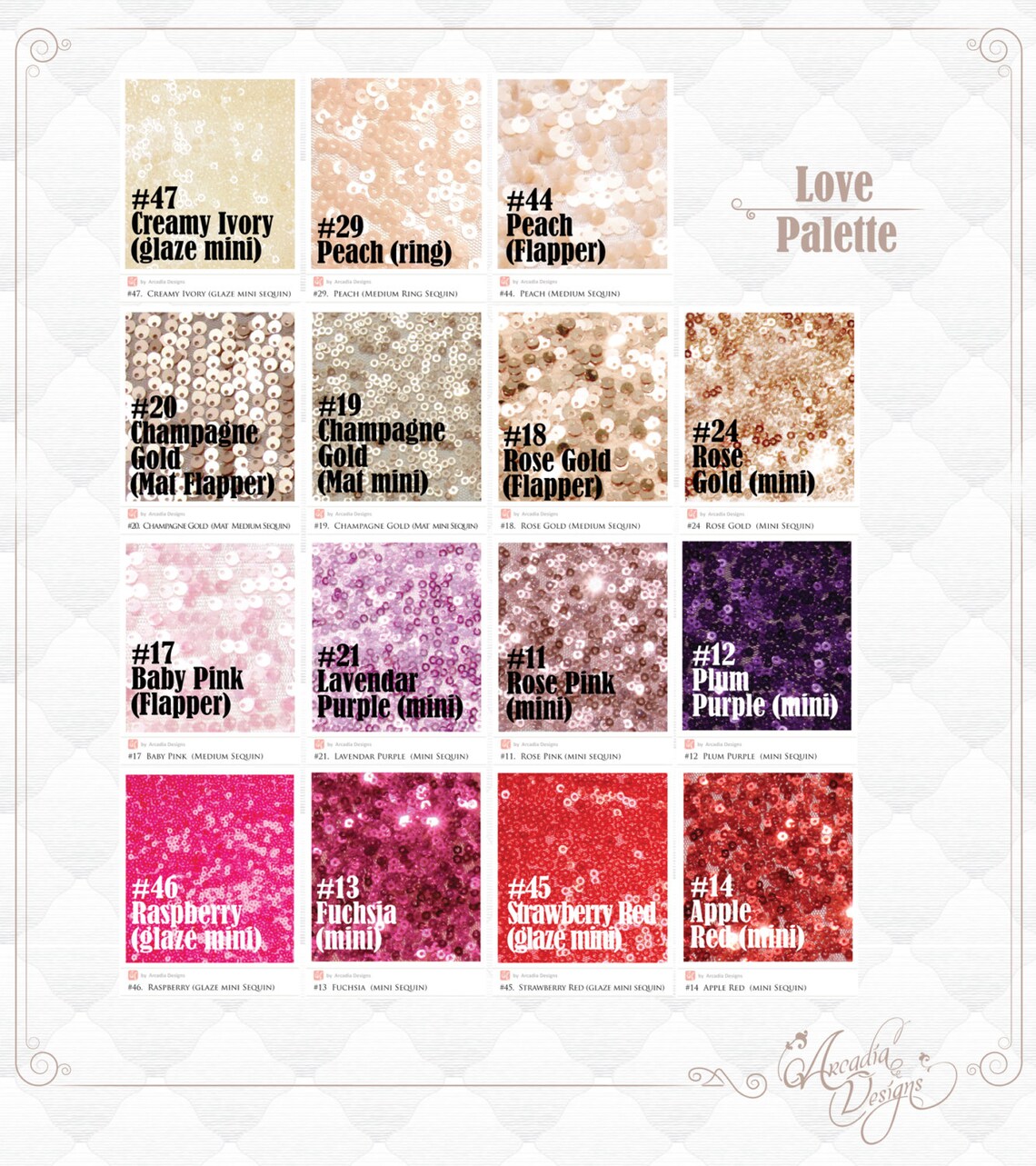 Romantic Colors of Sequin Linen MADE TO ORDER Shimmery Baby | Etsy