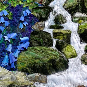 Original Art Bluebells Wall Hanging. Woodland Flowers. English ...