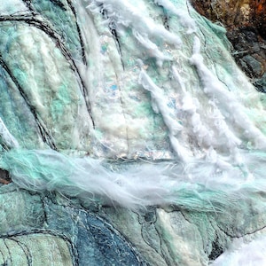 Textile Waterfall. Healing Fabric Art Cascades of Water - Etsy