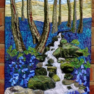 Original Art Bluebells Wall Hanging. Woodland Flowers. English ...
