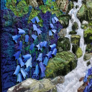 Bluebells Wall Hanging. Woodland Flowers. English Bluebells. Textile ...