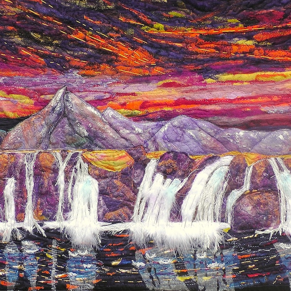 Waterfall Fabric - Etsy