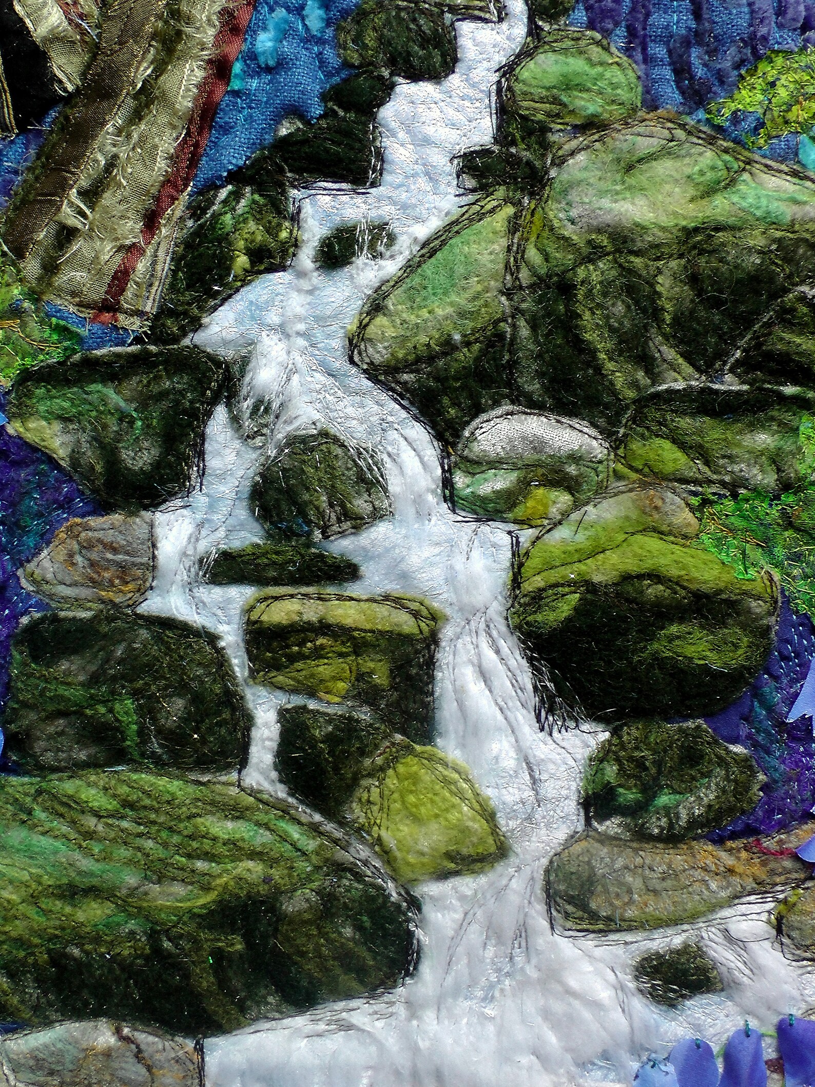 Original Art Bluebells Wall Hanging. Woodland Flowers. English ...