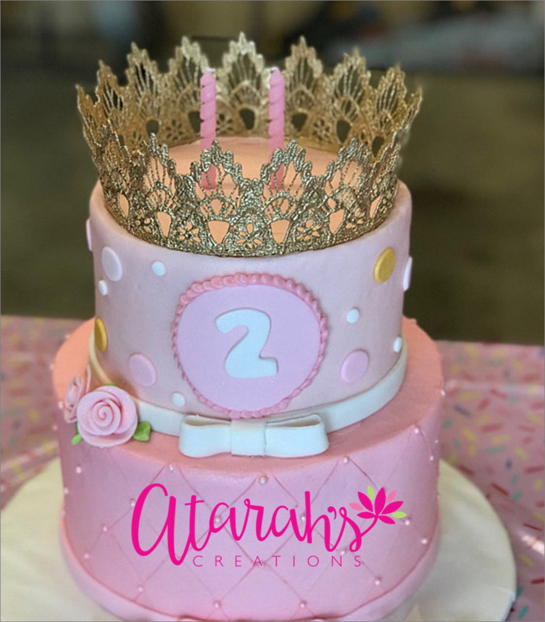 Gold Crown Cake Topper / Crown Cake Topper / Cake Topper Photo Prop ...