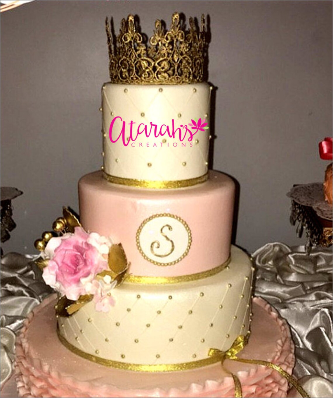 Gold Crown Cake Topper / Crown Cake Topper / Cake Topper Photo | Etsy