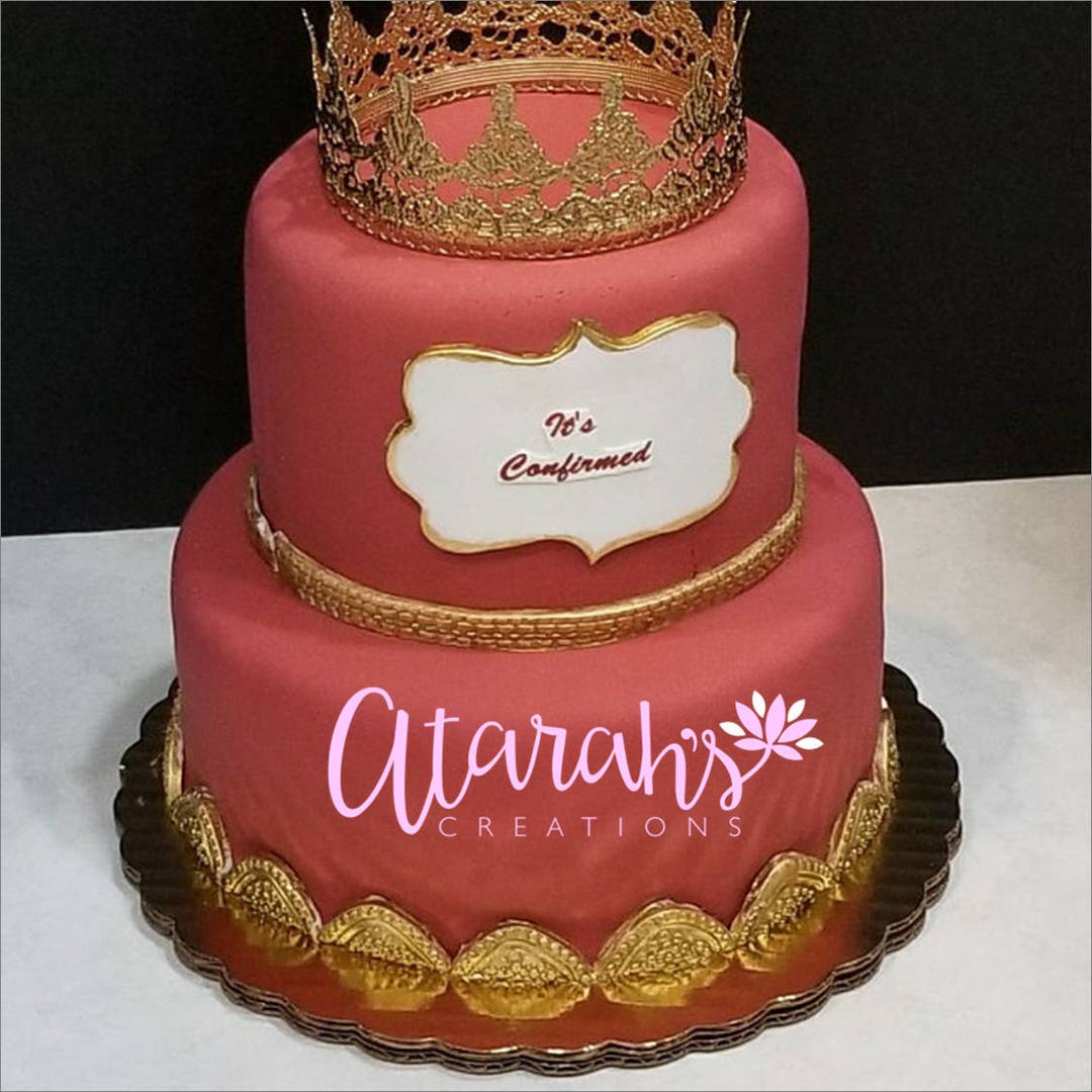 Gold Crown Cake Topper / Crown Cake Topper / Cake Topper Photo Prop ...