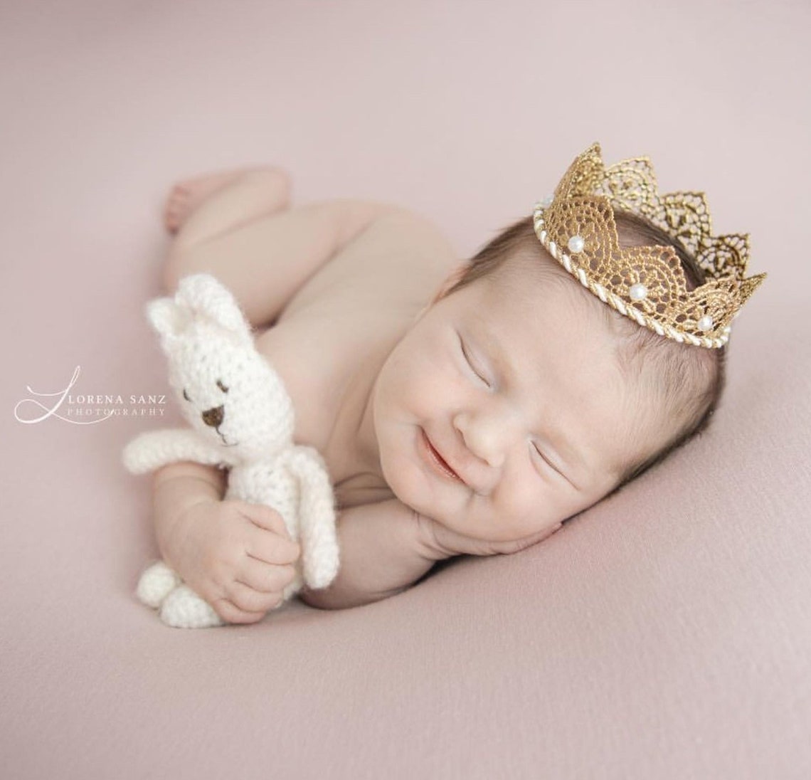 FIRST Bday Crownprime Baby Crown / Cake Topper / GOLD Lace - Etsy