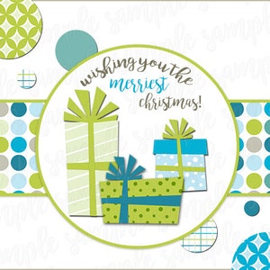 Digital Download** 12x12 Digital Scrapbook Papers "cool Christmas ...