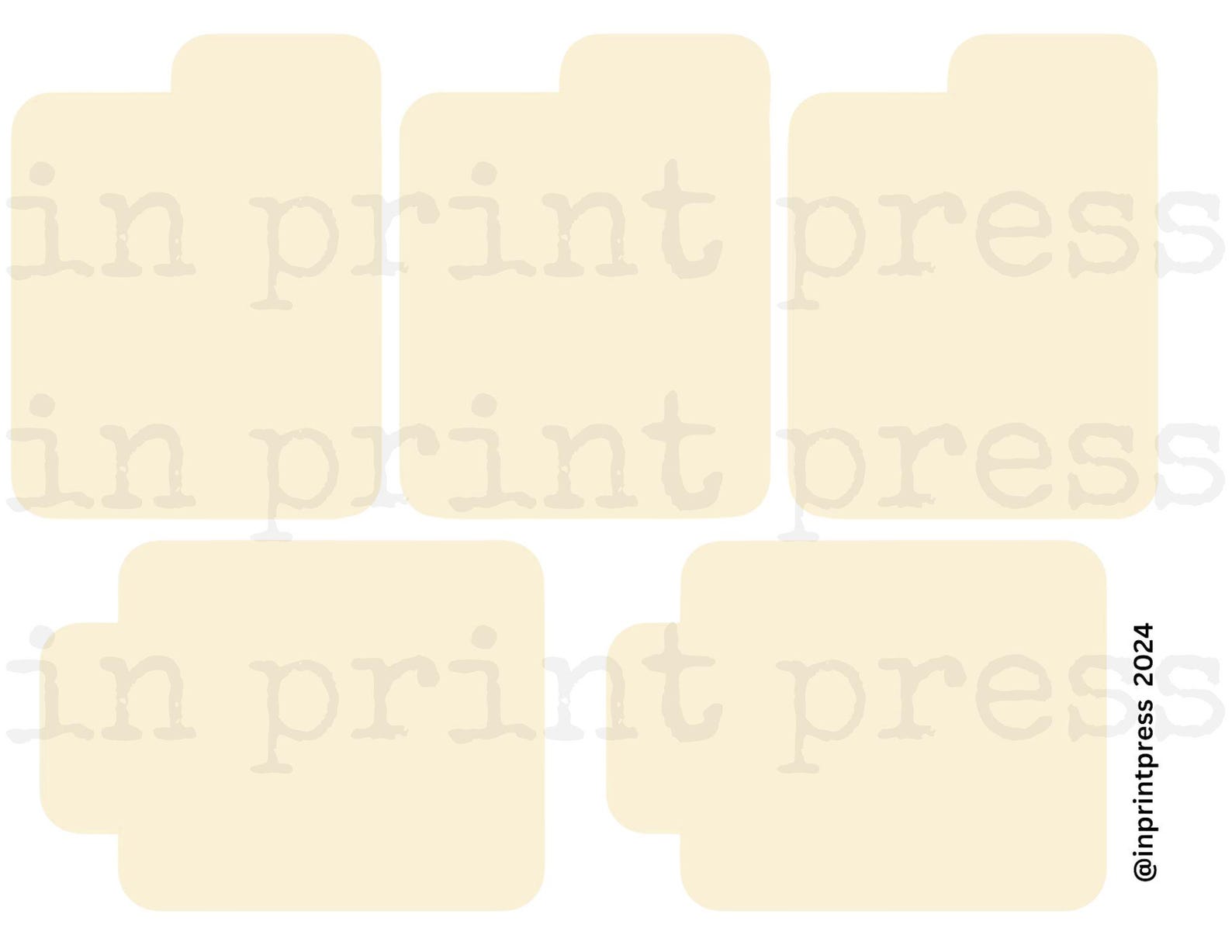 Easy File Folder Ephemera Digital Download for Hidden Journaling Cards ...