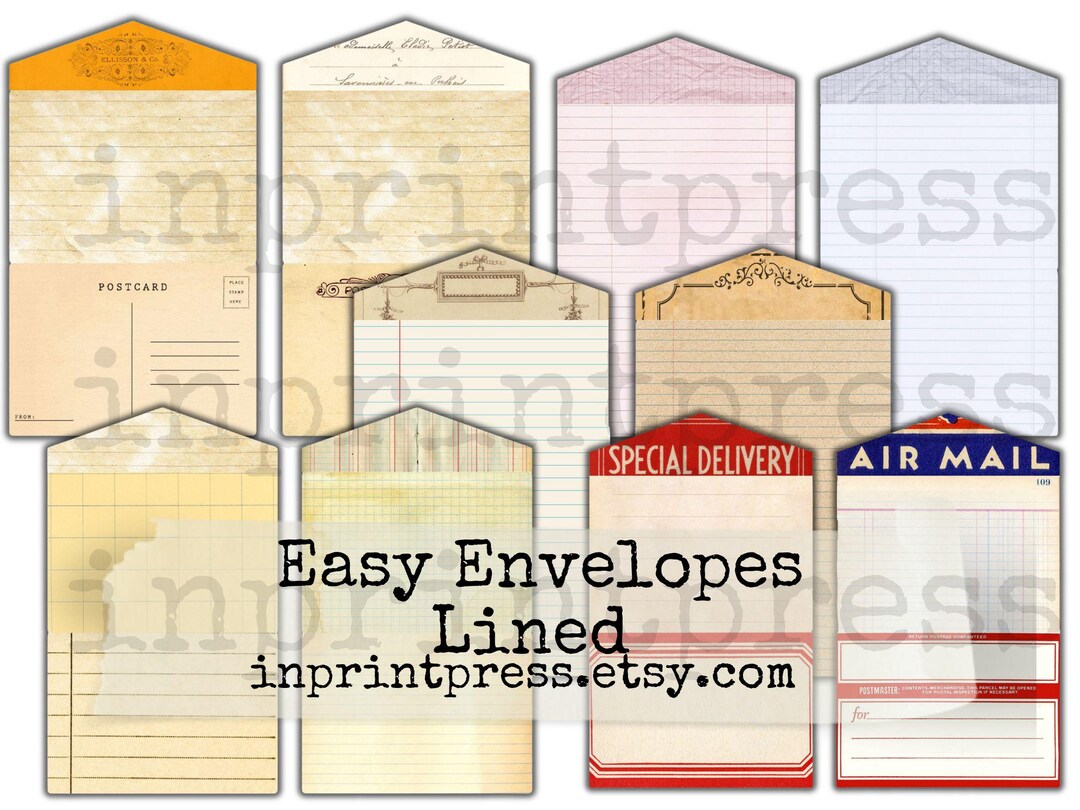 Printable Envelopes | Easy Junk Journal Envelopes | Hidden Journaling ...