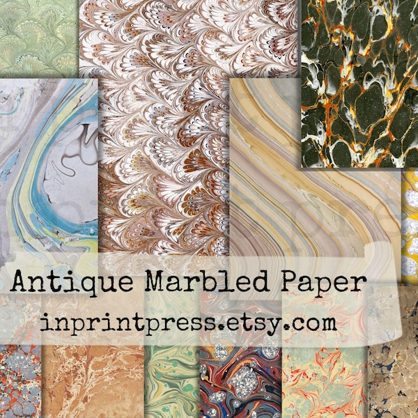 Marbled Paper - Etsy