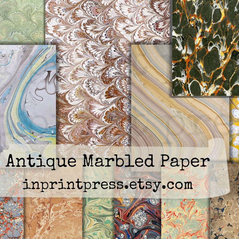 Marbled Paper - Etsy