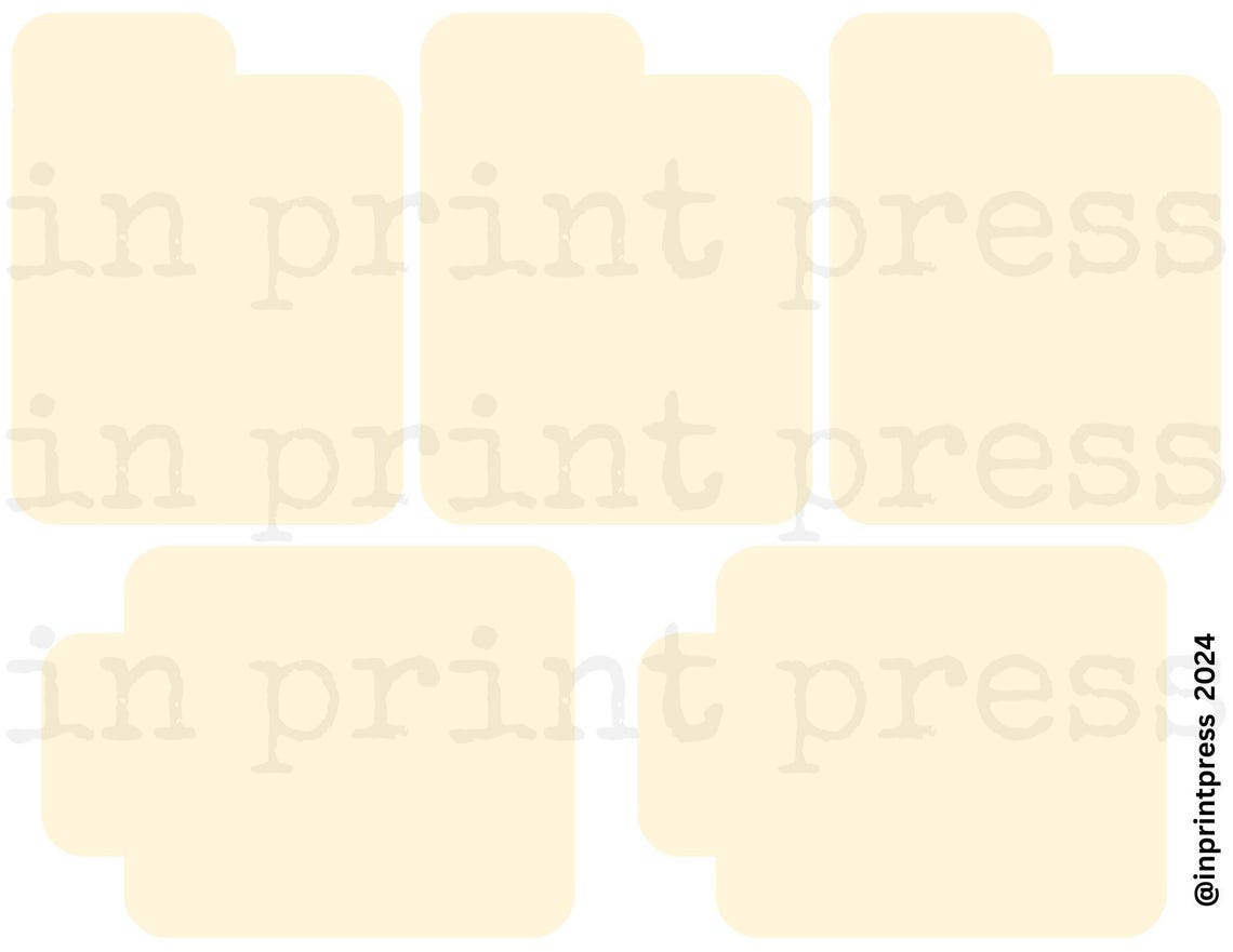 Easy File Folder Ephemera Digital Download for Hidden Journaling Cards ...