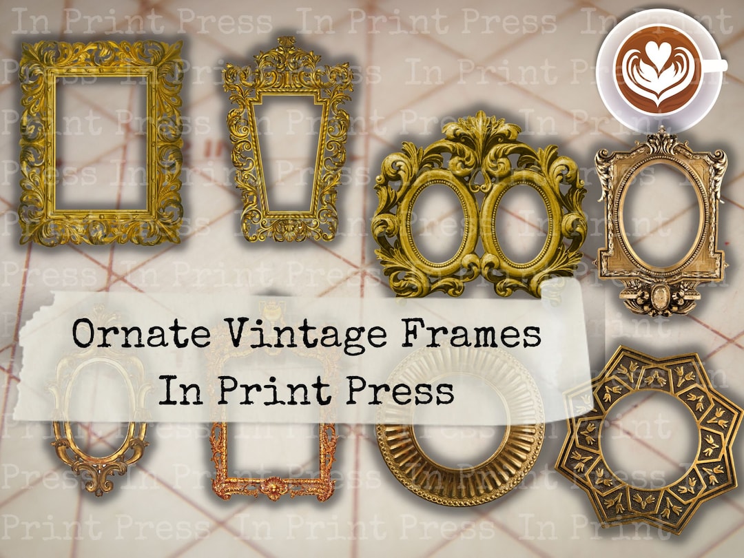 32 Digital Printable Vintage Frames Junk Journal Printable - Etsy