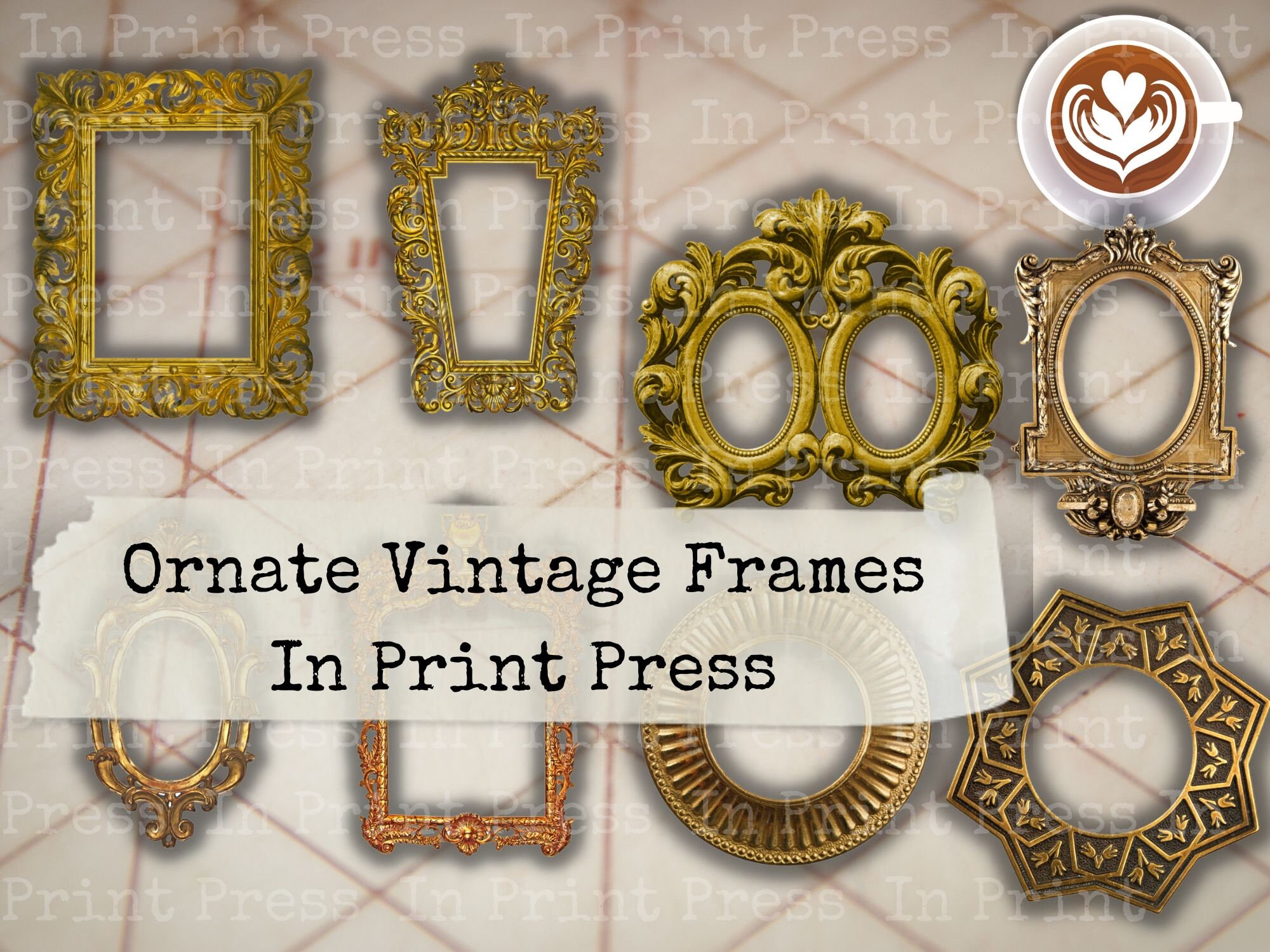 32 Digital Printable Vintage Frames Junk Journal Printable - Etsy