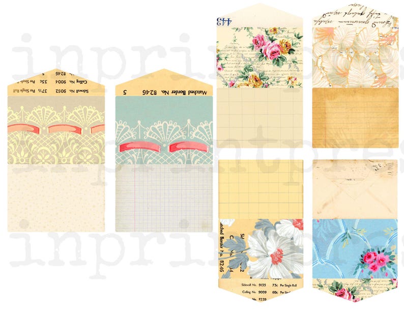Wallpaper Easy Junk Journal Envelopes | Vintage Printable Envelope ...