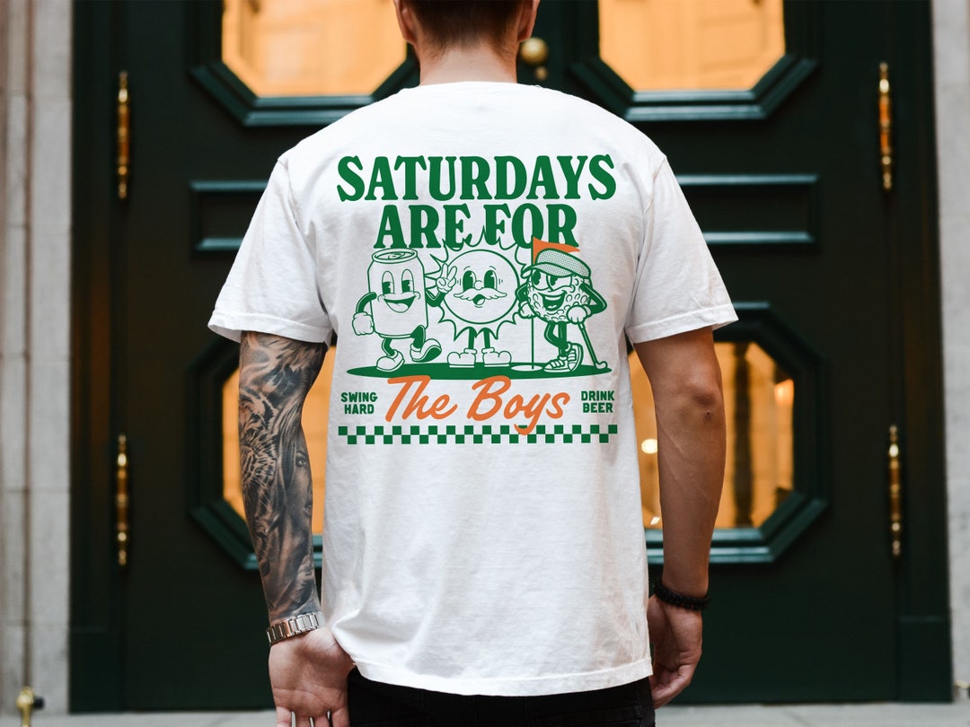 Saturdays Are for the Boys Golf Shirt, Golf Shirt, Halloween Golf Shirt ...